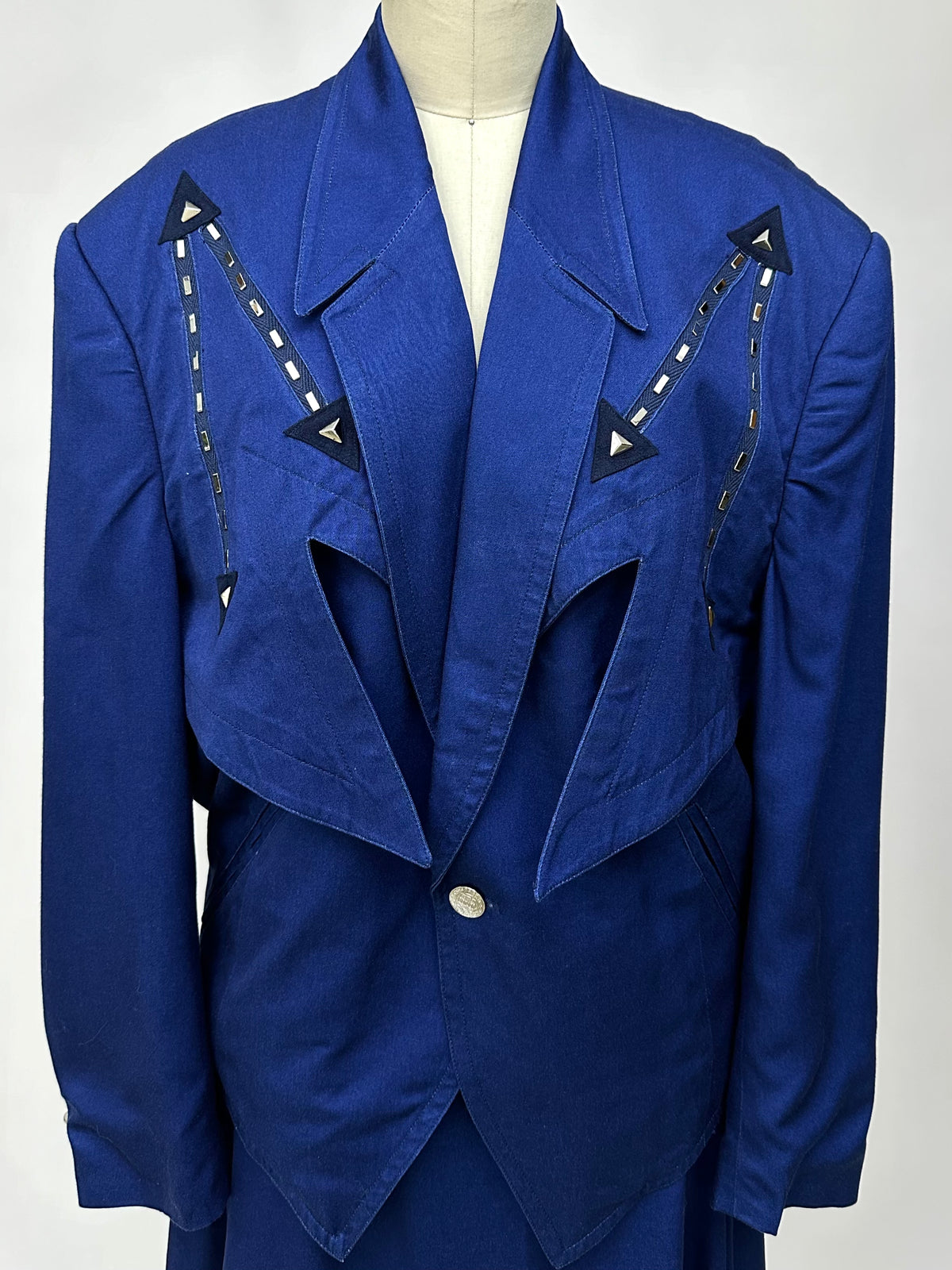 1980s Kansai O² Arrow Embellished Skirt Set | Mercy Vintage