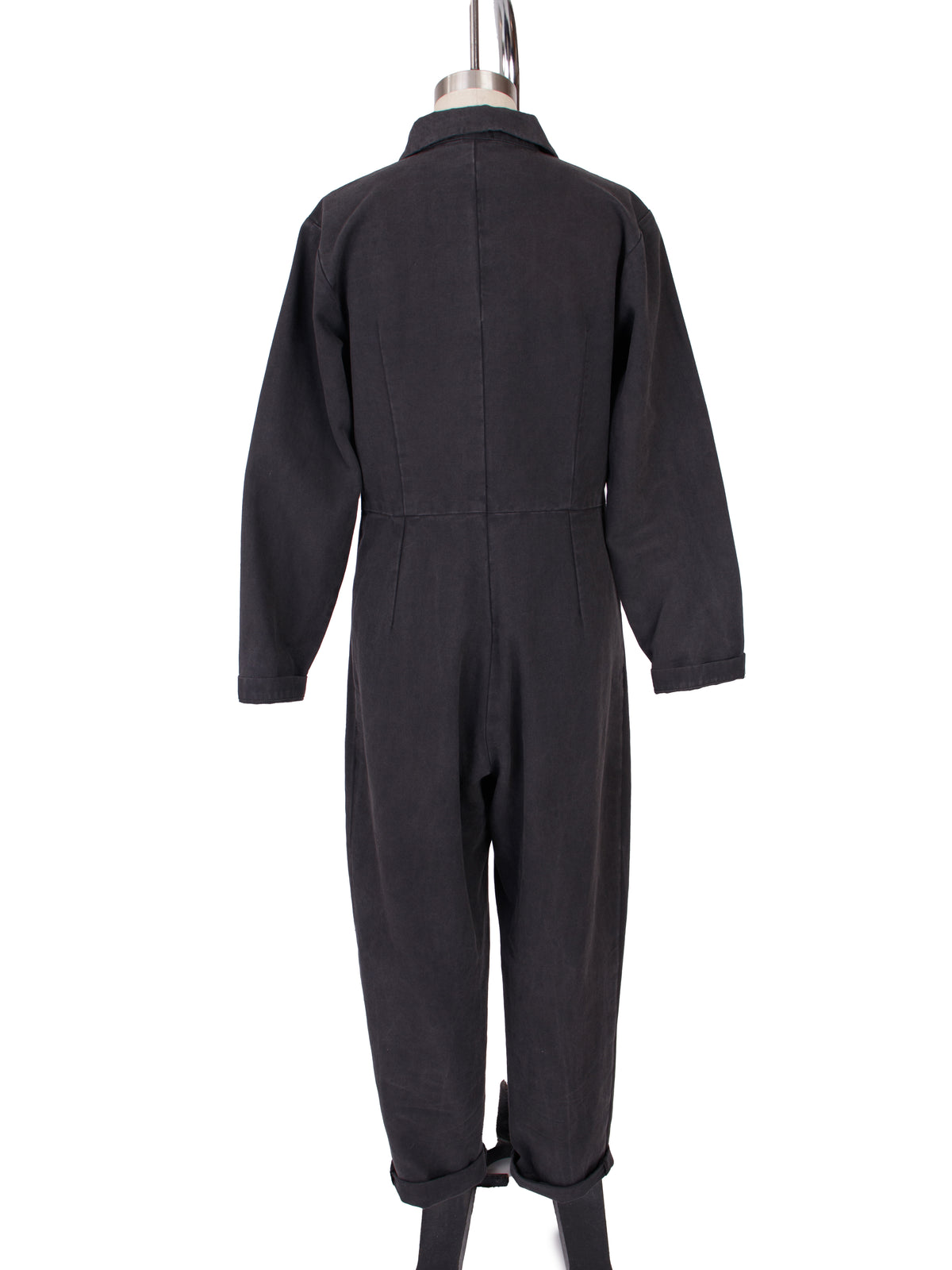 Ilana Kohn Washed Black Canvas Jumpsuit | Mercy Vintage