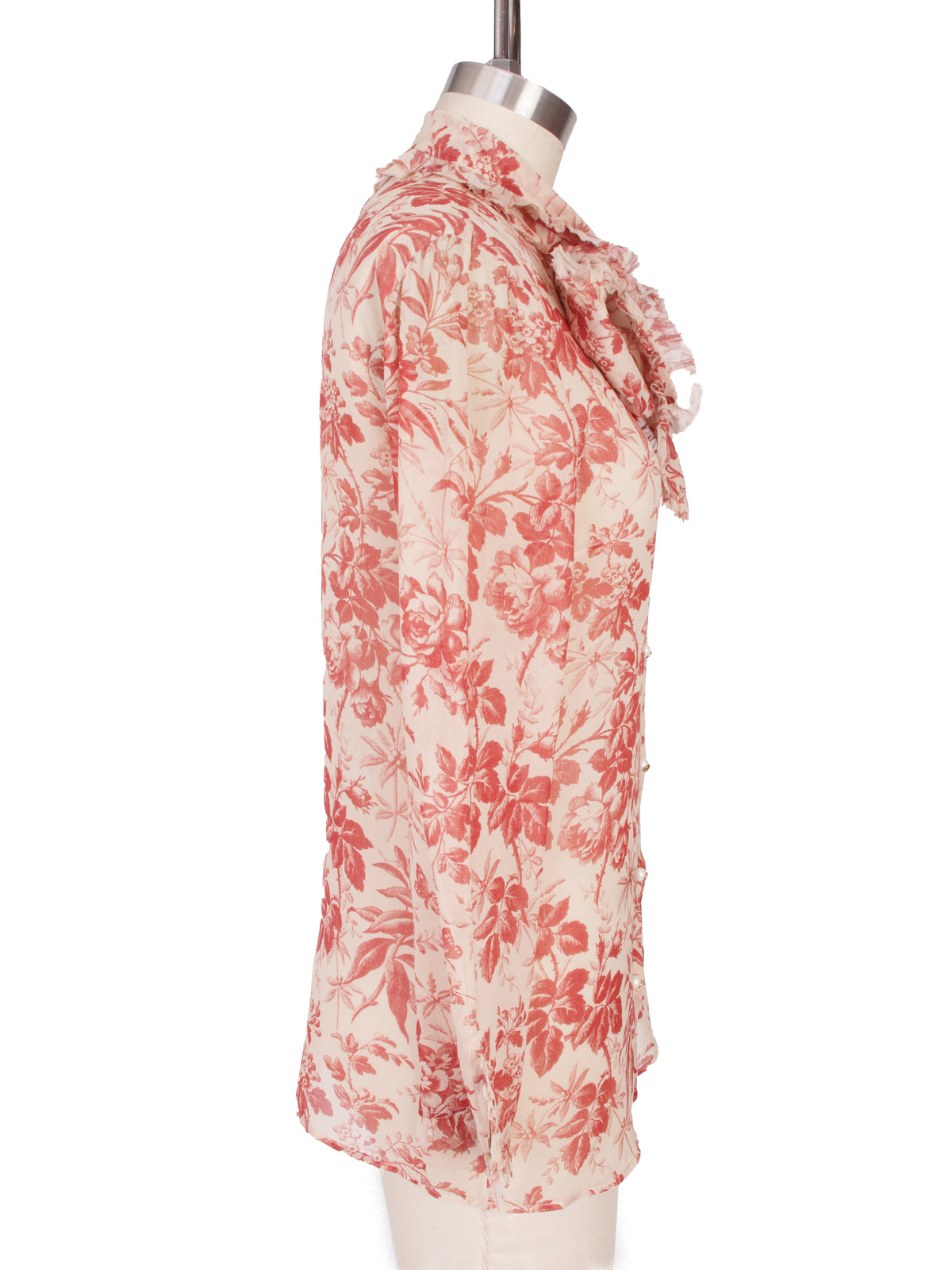 Gucci Bloom Silk Chiffon Blouse* | Mercy Vintage